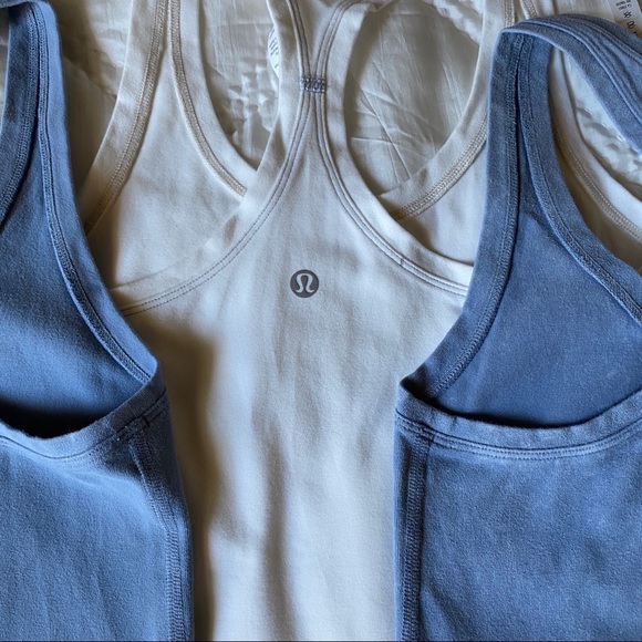 lululemon athletica | Tops | Lululemon Racerback Blue Denim Dye | Poshmark